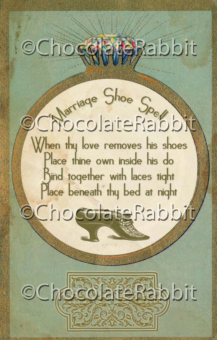 Vintage Valentine Love Spell Cards Digital Download Collage Sheet ...